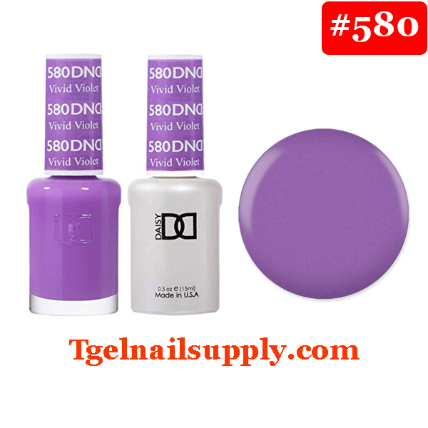 DND 580 Vivid Violet 2/Pack – Le's Discount Beauty Supply