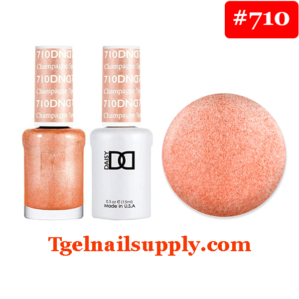 DND 710 Champagne Sparkles 2/Pack – Le's Discount Beauty Supply