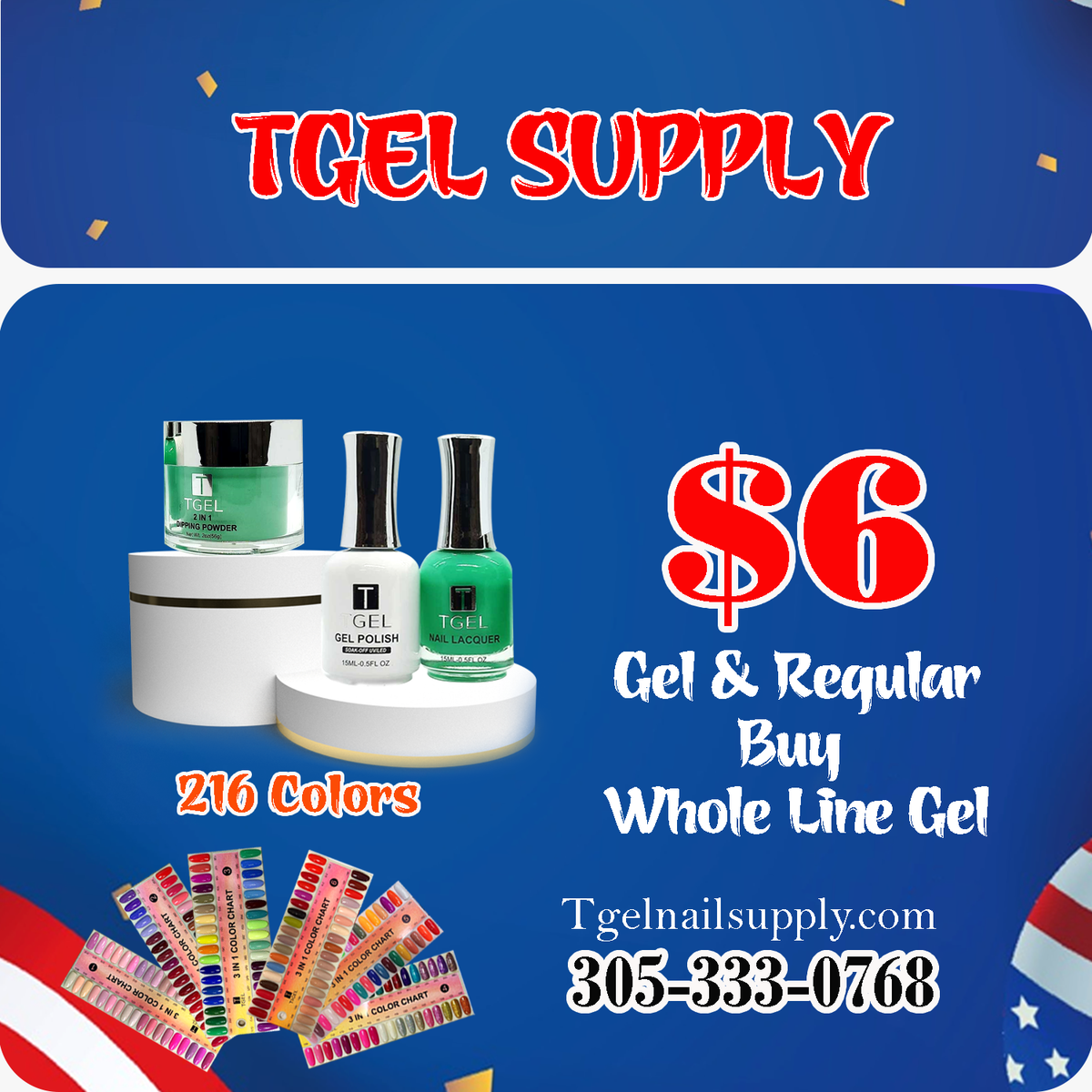 TGEL Collection 216 Colors Gel & Regular – Le's Discount Beauty Supply